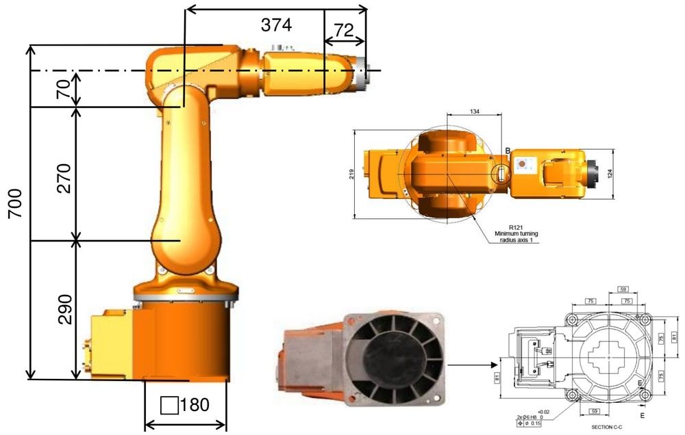 Transformation matrix from D-H Parameters